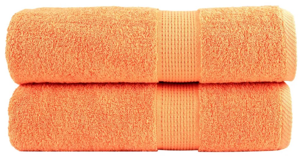 Premium ručníky SOLUND 2 ks oranžové 70 x 140 cm 600 g/m² 137380