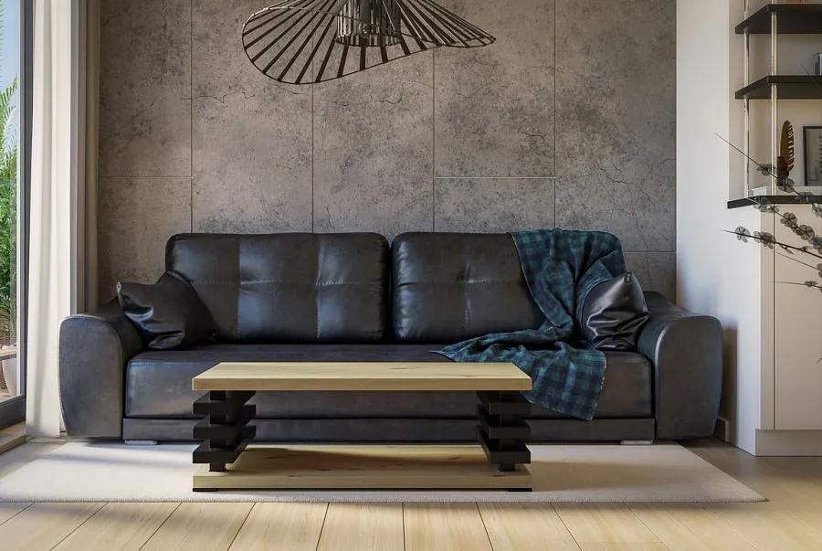 Casarredo - Komfort nábytek Konferenční stolek PARGA artisan/černá
