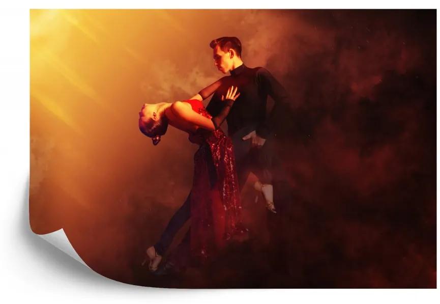 Fototapeta Pár Tančící Tango Hladký vinyl 416x254