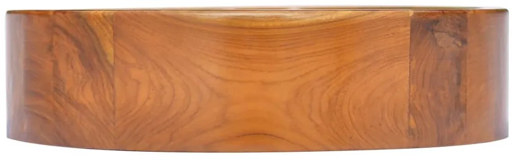 vidaXL Marketos Umyvadlo masivní teak Φ40 x 10 cm