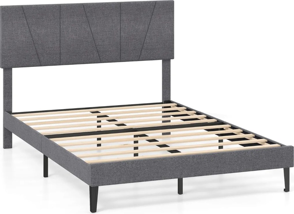 Costway Rám manželské postele s výškově nastavitelným – 140 × 200 cm