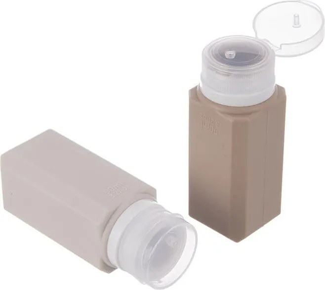 Sada 4 ks cestovních silikonových lahviček 90 ml