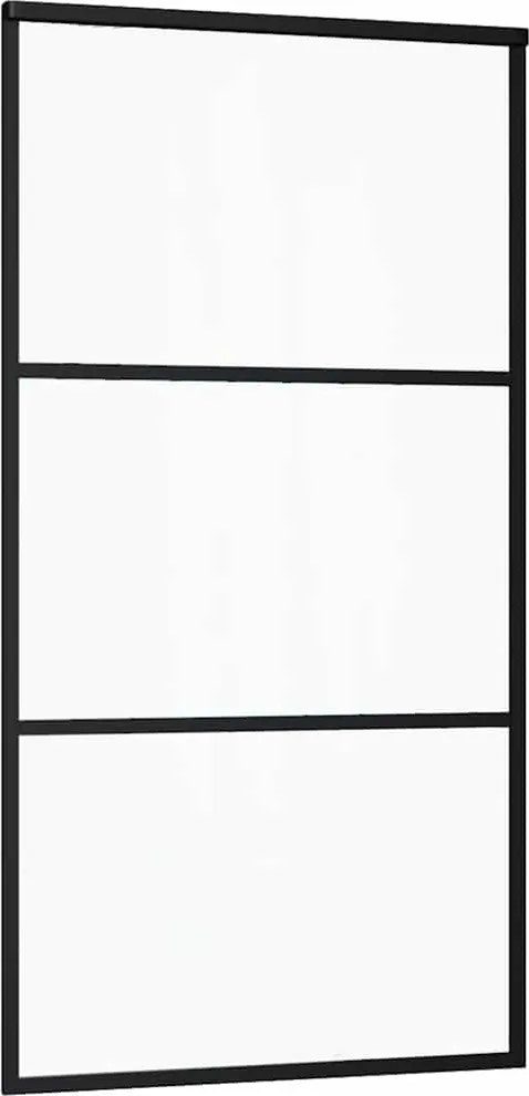 Posuvné dveře s kováním ESG sklo a hliník 102 x 205 cm 3081942