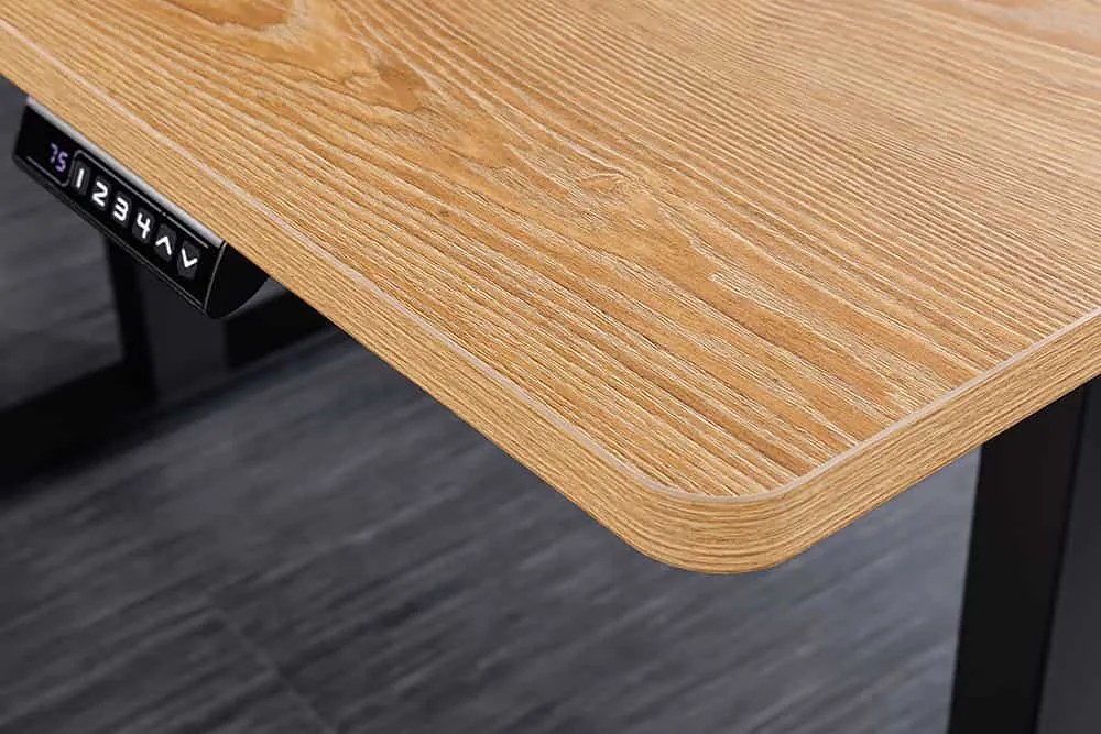 Výškově nastavitelný psací stůl Jayden 120 cm imitace dub - skladem