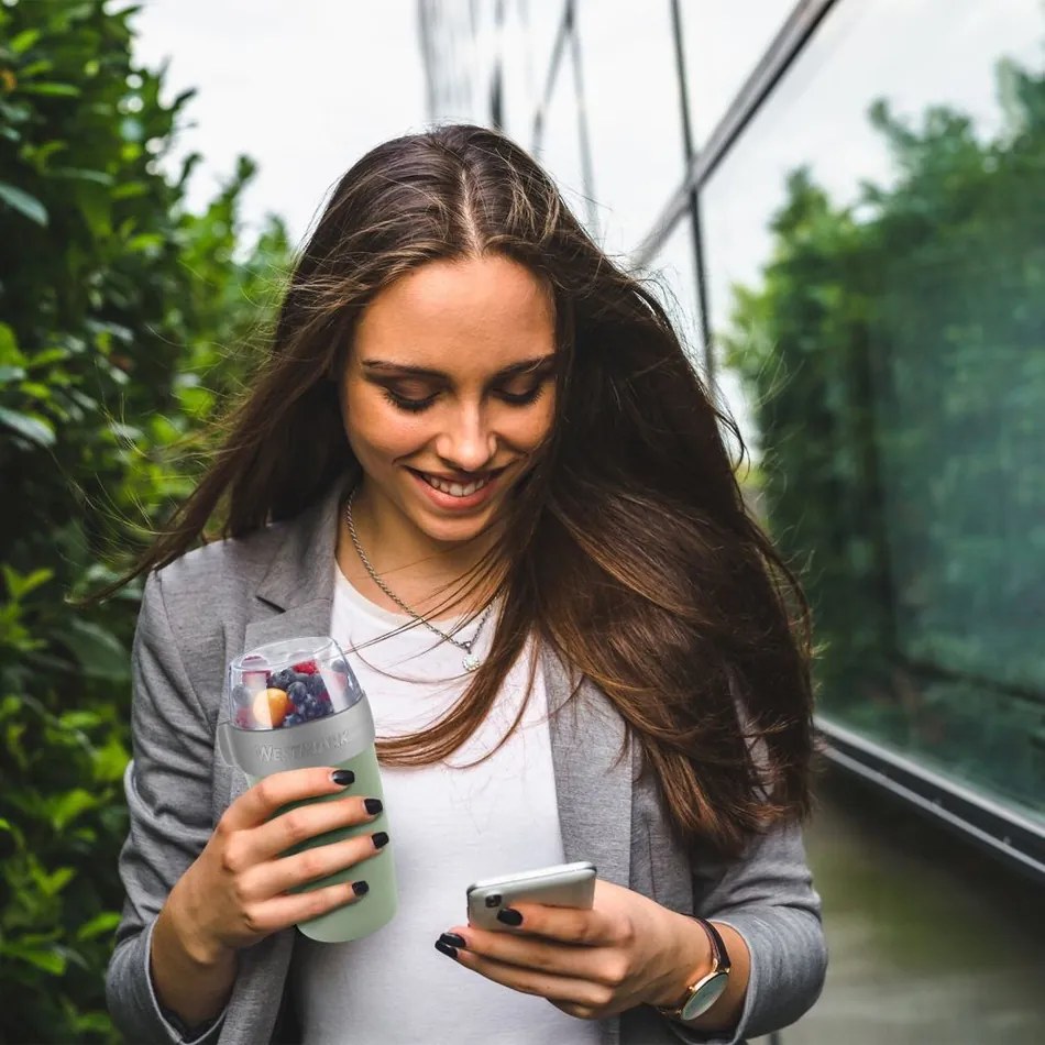 Westmark Dvoudílná dóza na svačinu, 700 ml, mátově zelená, S