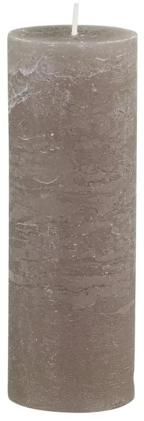 Chic Antique Svíčka Rustic Linen 20 cm, béžová barva, šedá barva, vosk