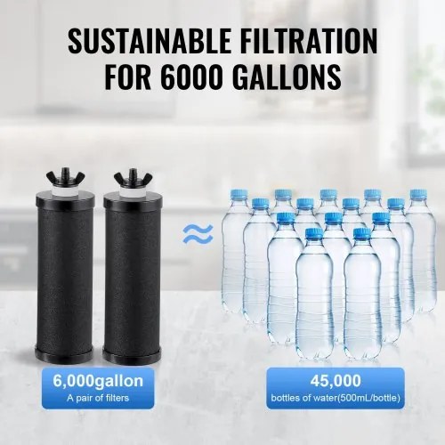 Gravitační vodní filtr z nerezu 8,5 l se 2 filtry – k8626 A