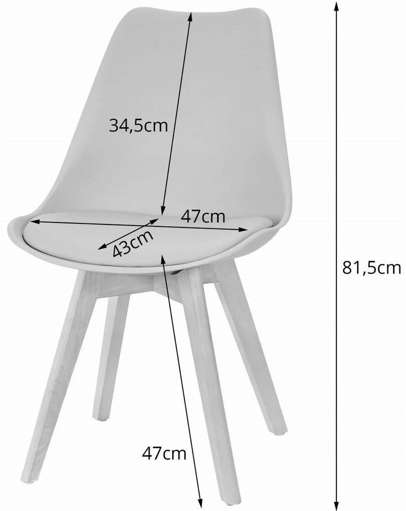ARCHIV Jídelní set 1 + 4, stůl ADRIA 120x80cm bílý + židle BALI MARK černá