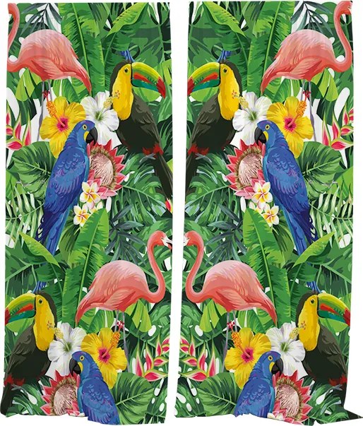 Závěsy Tropical (Rozměr : 140x250, Materiál: Interlock)