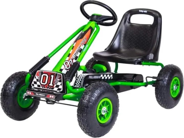 Dětská šlapací motokára Go-kart Baby Mix Razor zelená