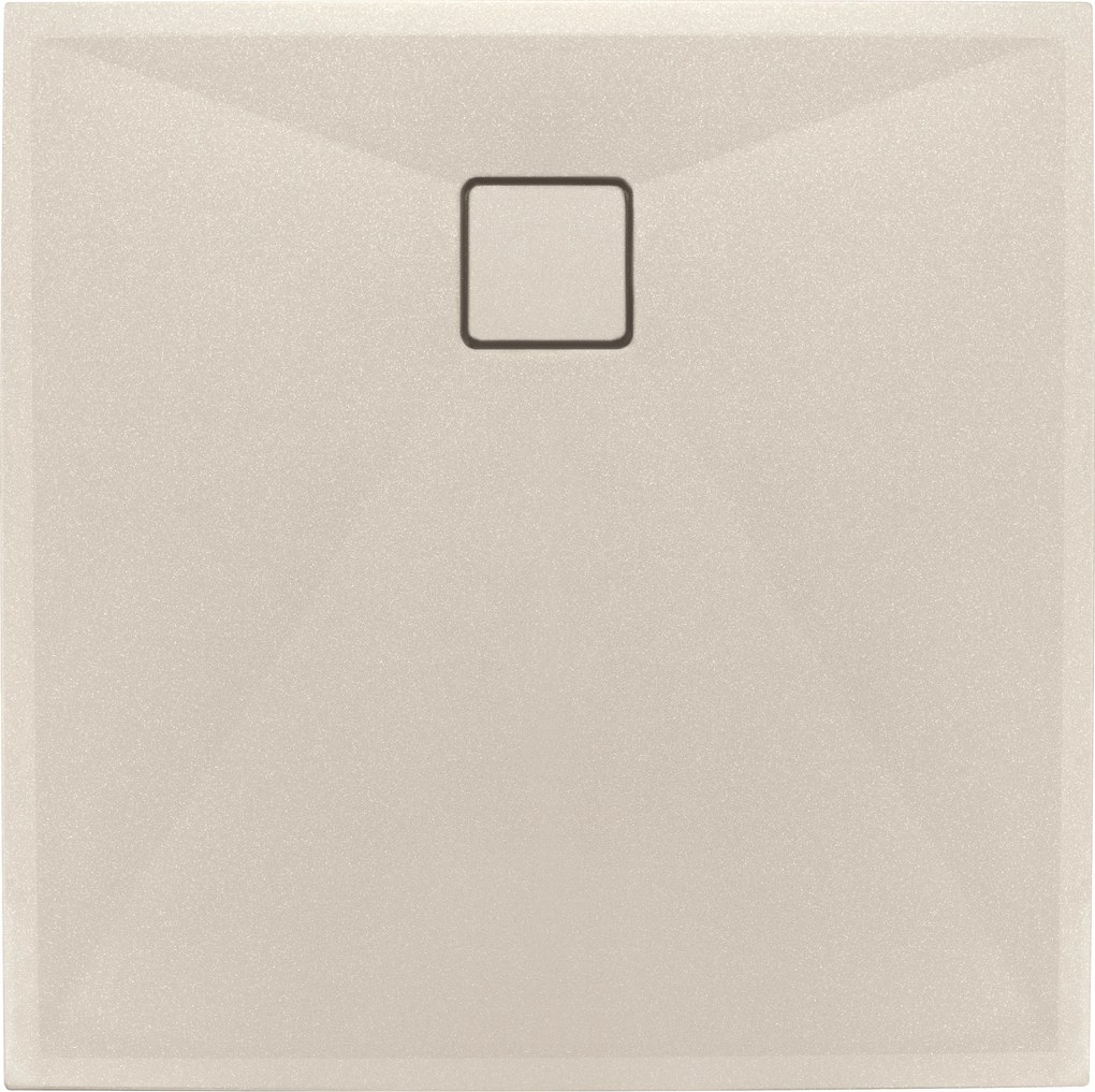 Deante Correo, granitová sprchová vanička, čtvercová 800x800x36 mm, béžová, KQR_542B