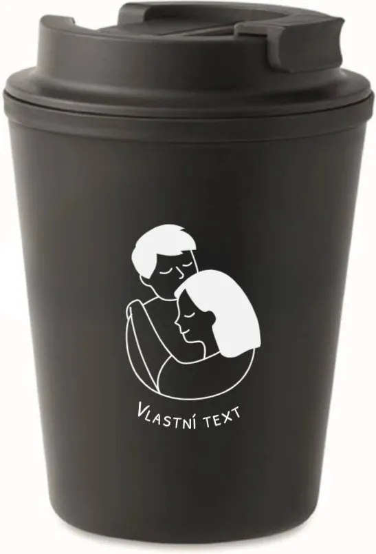 Personalizovaný cestovní termohrnek - pár v objetí