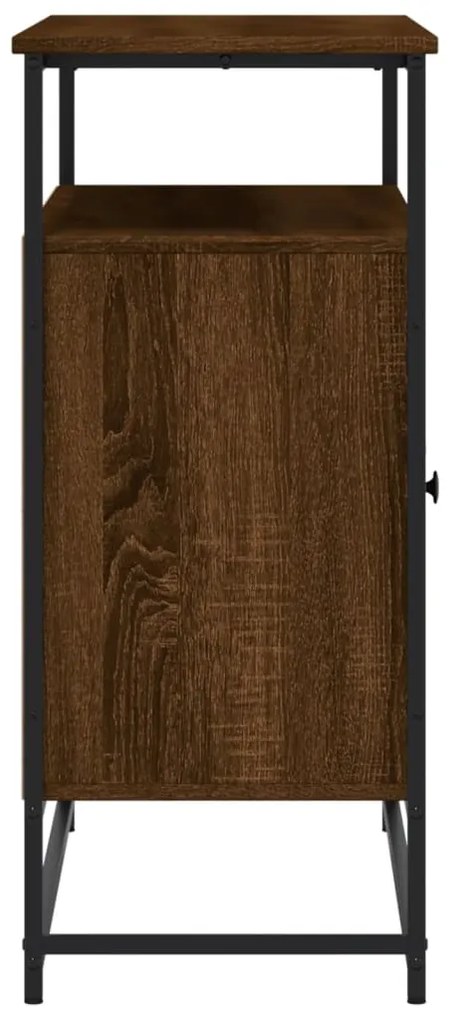 Příborník hnědý dub 100 x 35 x 80 cm kompozitní dřevo - Default Title
