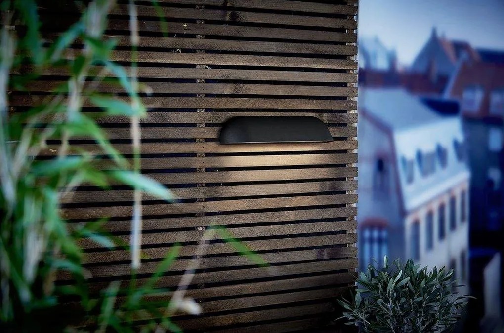 NOR 84091003 Venkovní nástěnné svítidlo Front 36 1x13,9W LED černá opál - NORDLUX
