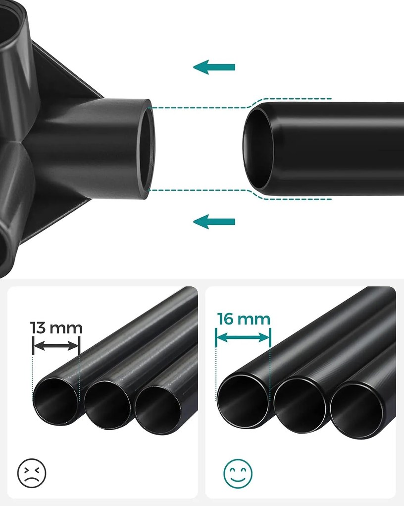 Textilní šatní skříň Ward 150 cm tmavě modrá