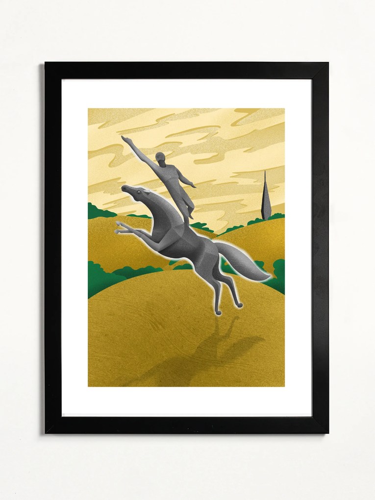 Ondrej Časnocha | Slncový kôň Rám: Bez rámu, Velikost: 40 x 30 cm