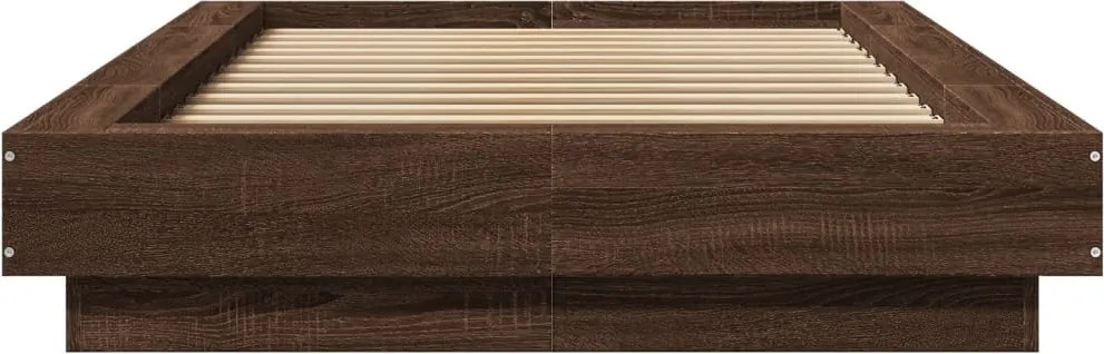 Rám postele hnědý dub 75 x 190 cm kompozitní dřevo 3281251