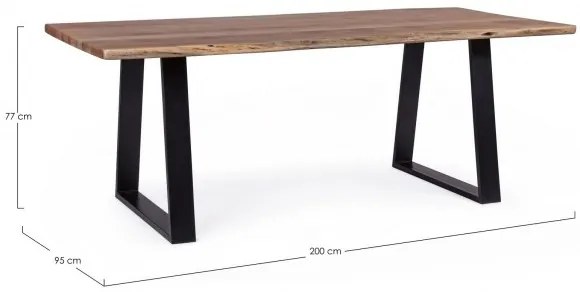 BIZZOTTO Jídelní stůl ARTUR 200x95cm 0745643