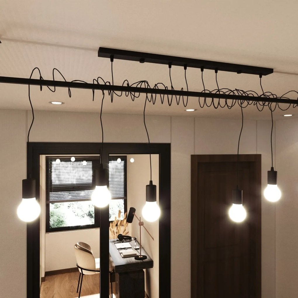 Sollux Lighting Lustr SALAMANCA 2 černý