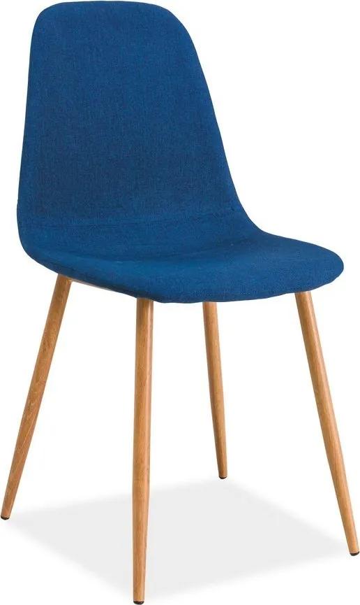 Casarredo Jídelní čalouněná židle FOX modrá