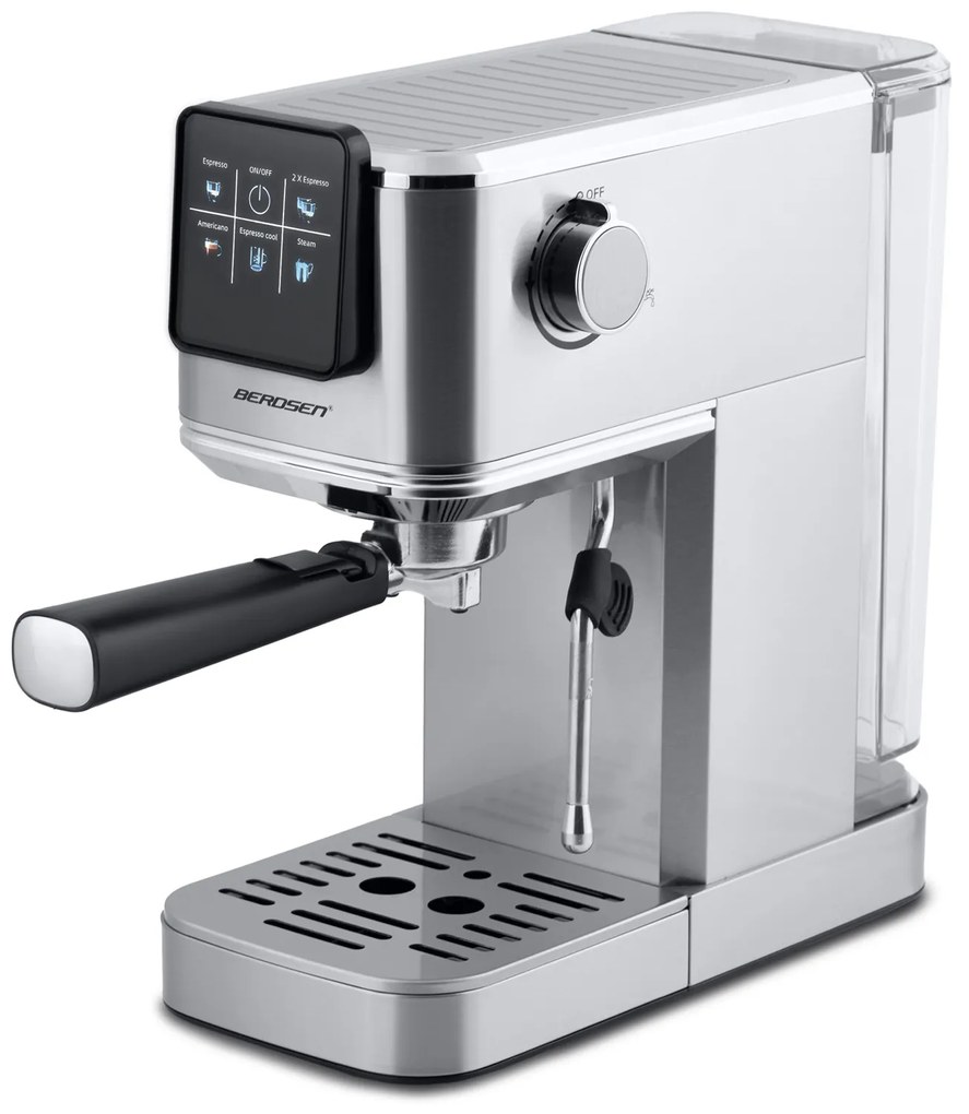 Kávovar pákový 20 bar Berdsen BD-770 stříbrný