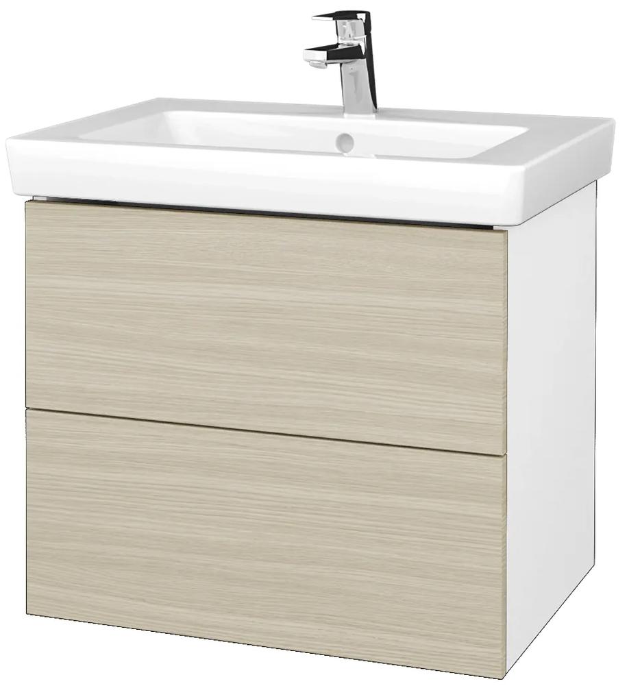 Dřevojas Koupelnová skříňka VARIANTE SZZ2 65 Varianta: N01 Bílá lesk / IND Individual