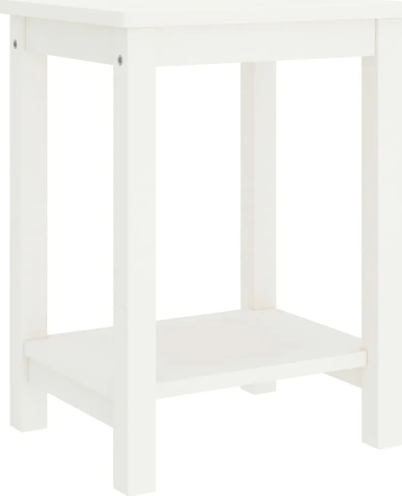 vidaXL Noční stolek 35 x 30 x 47 cm masivní borové dřevo [322210] Barva: světle šedá
