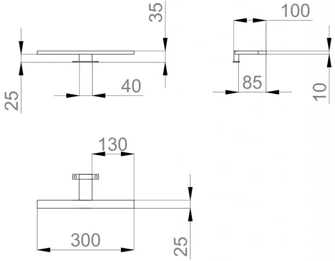 Lavedo Aqua-Easy 55 zrcadlová skříňka do koupelny s LED osvětlením