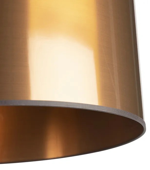 Oblouková lampa ocelové stínidlo měď 50 cm - XXL