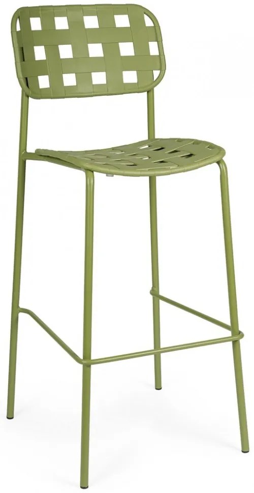 BIZZOTTO Barová židle CLOVER zelená 0650039