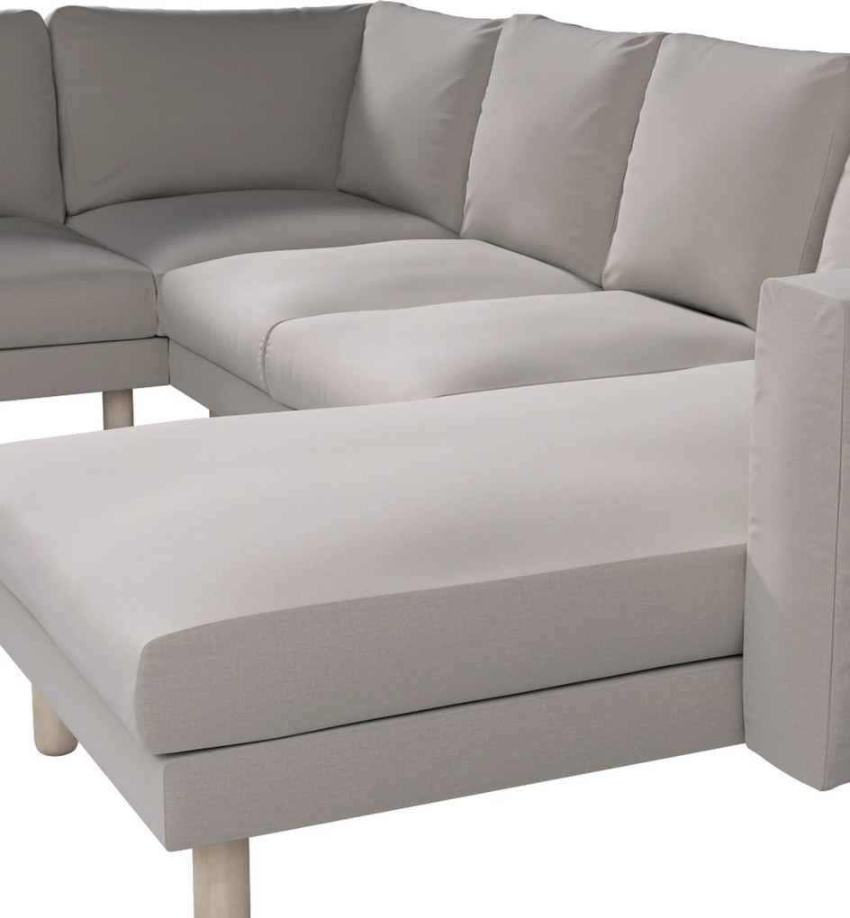 Potah na pohovku IKEA Norsborg rohová, 5-místná se šezlongem barva béžová látka sametová