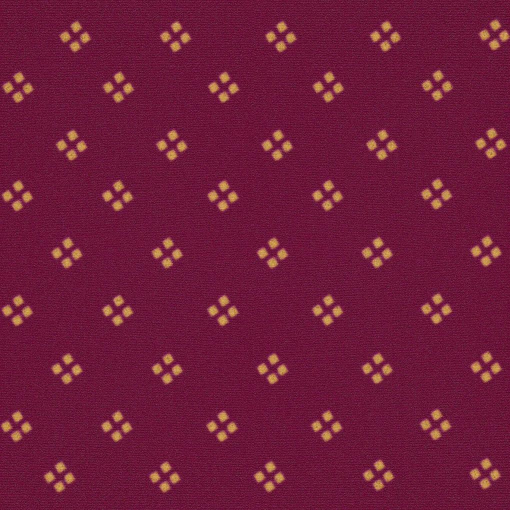 Zátěžový koberec Chambord 17 - vínový - 4m