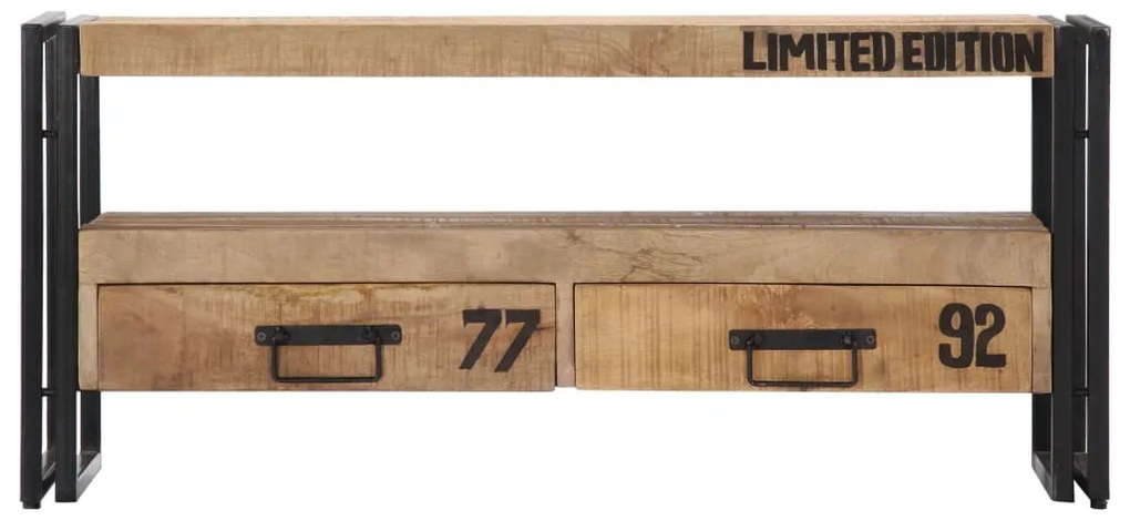 TV stolek 100 x 30 x 45 cm masivní mangovníkové dřevo 249858