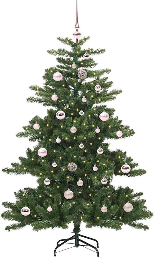 Umělý Skládací Vánoční Strom Zelená 150 cm PVC a ocel 3397655