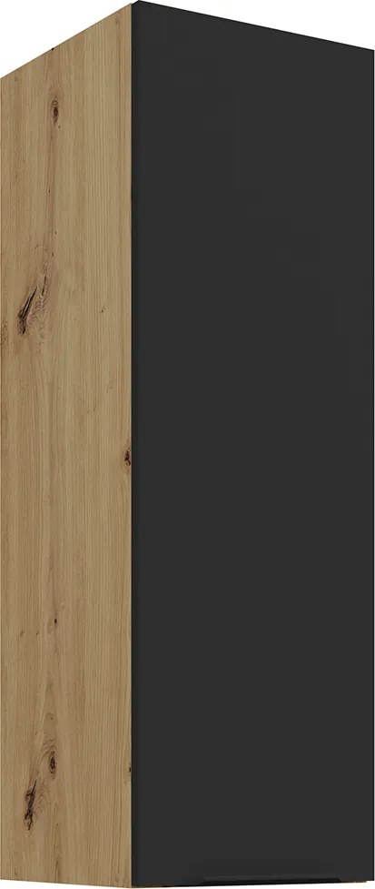ARIA ac | horní skříňka 30 G-90 1F policová | 30 cm | VYSOKÁ | ANTI FINGERPRINT povrch | artisan/černá