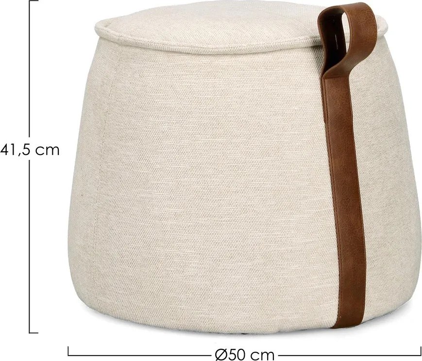 Taburet v přírodní barvě Anila – Bizzotto