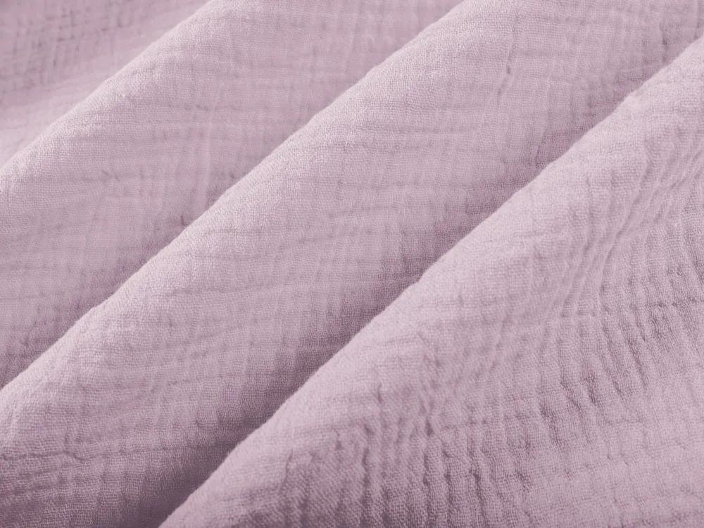 Biante Mušelínový povlak na polštář MSN-021 Bledě fialový 35 x 45 cm