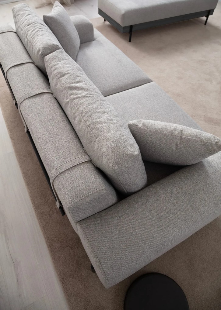 Hanah Home Třímístná pohovka ETI šedá 220 cm