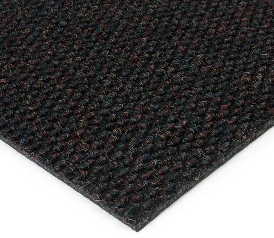 Černá kobercová zátěžová vnitřní čistící zóna Fiona - 100 x 100 x 1,1 cm