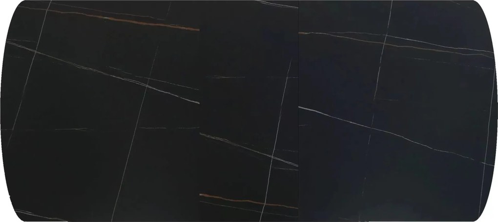 Jídelní rozkládací stůl Vector 160/200 cm keramika černý