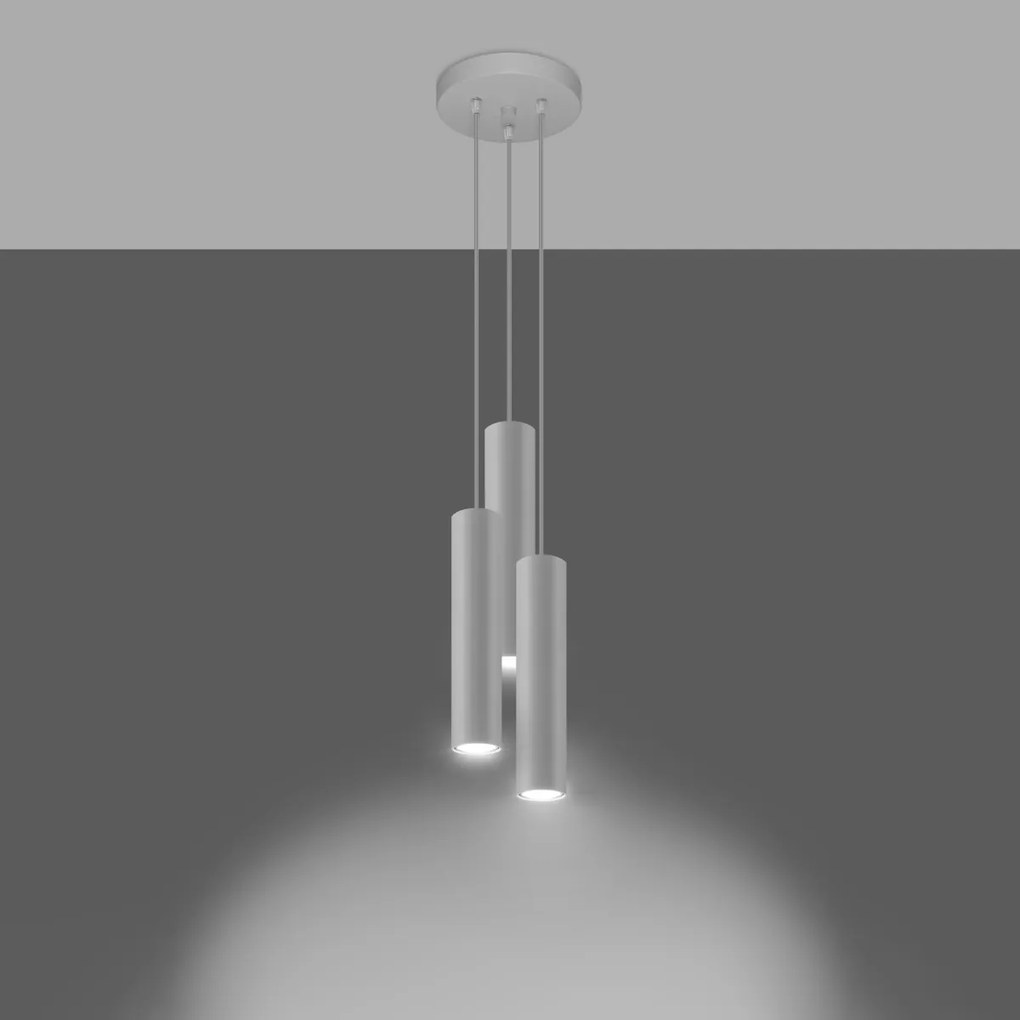 Sollux Lighting Závěsné svítidlo LAGOS 3P bílé