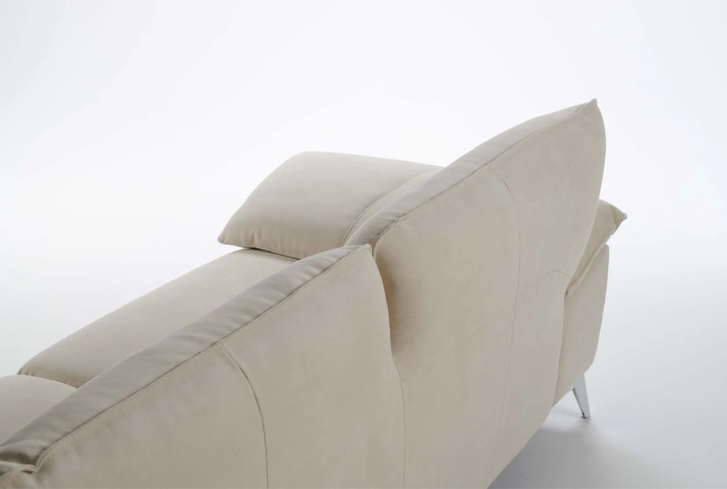Pregio Italia sofa&relax Moderní rohová sedací souprava TOUCH Provedení: 2-místná MAXI +lehátko, Vzorník látek: tekno fibra 11 brown