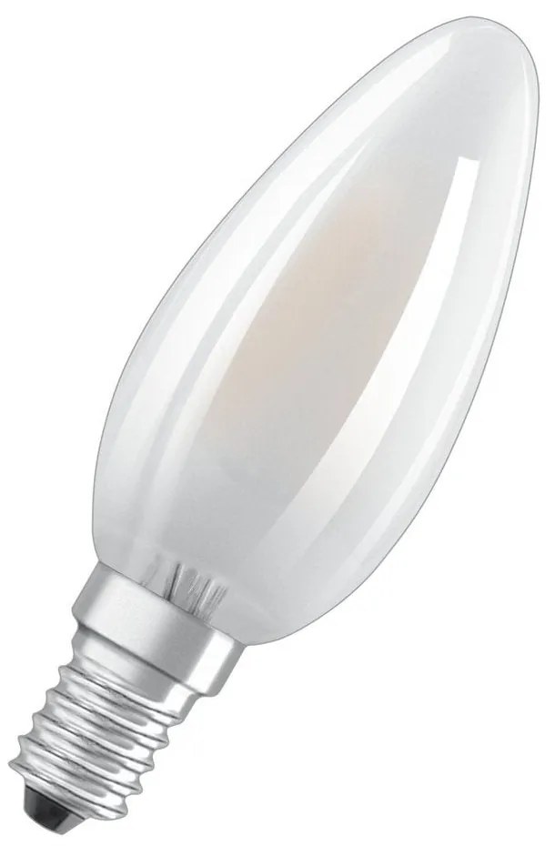 Malá LED matná žárovka E14 1,5 W CLASSIC B, teplá bílá