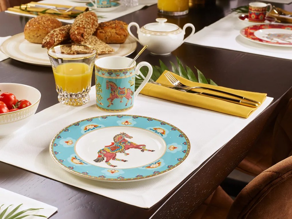 Villeroy&Boch Villeroy & Boch Samarkand Aquamarin snídaňový talíř, 22,5 cm