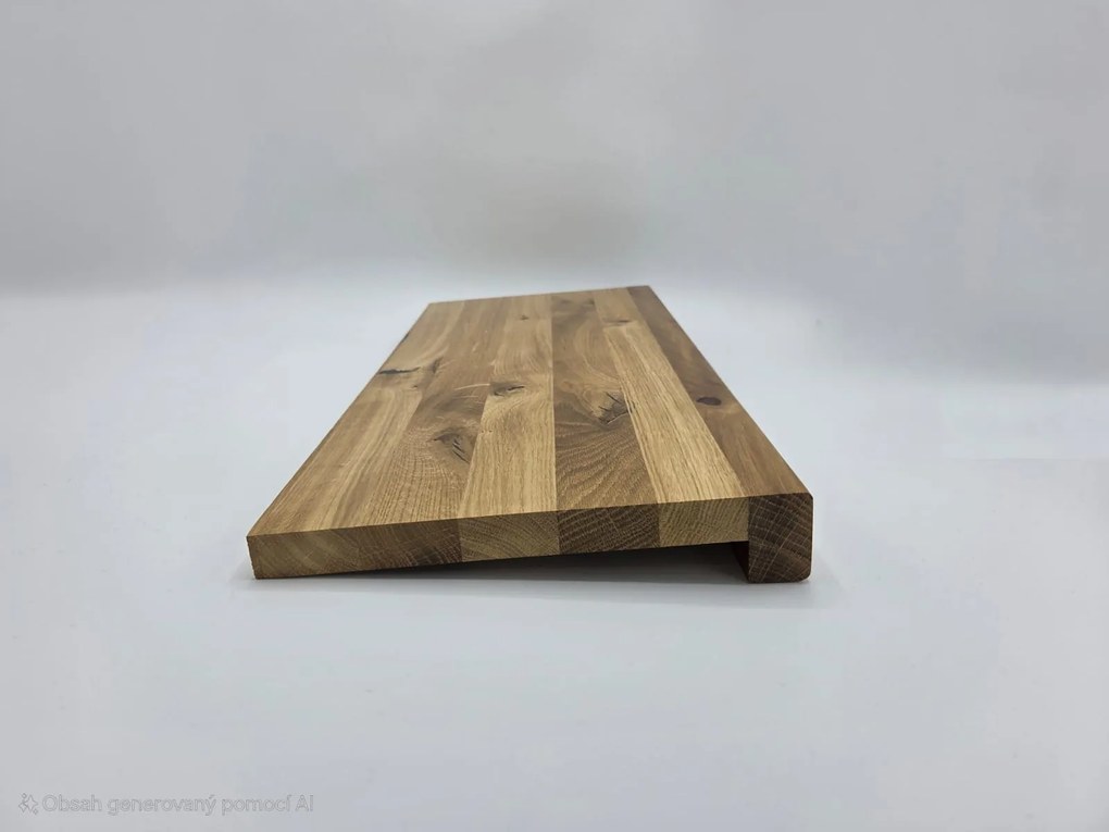 Dubové parapety Délka: 150 cm, Šířka: 20 cm, Typ parapetu: Přírodní hrana