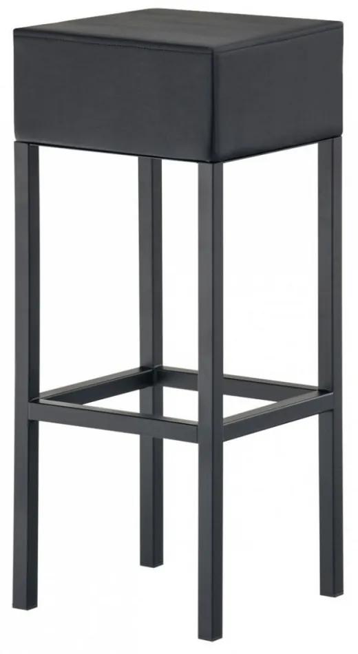 Sada 4 barových židlí Cube 1402 černá, Pedrali - bílá podnož - sada