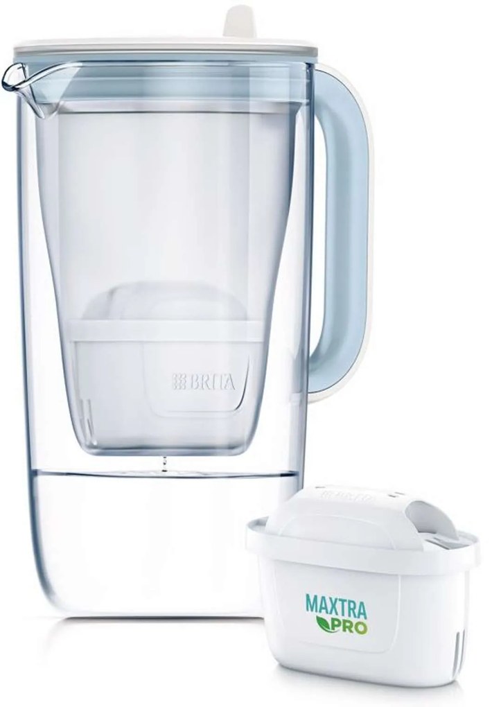 Brita - Filtrační konvice One, objem 2,5 l, filtr Maxtra Pro, sklo/modrá 1050452