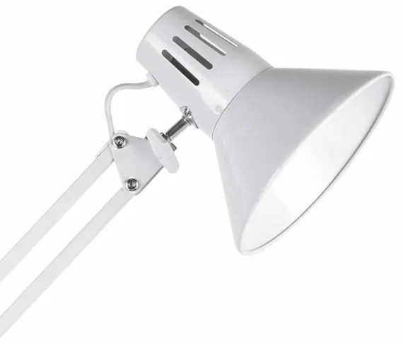 Stolní lampa s klipem WORKER 1xE27/10W/230V bílá