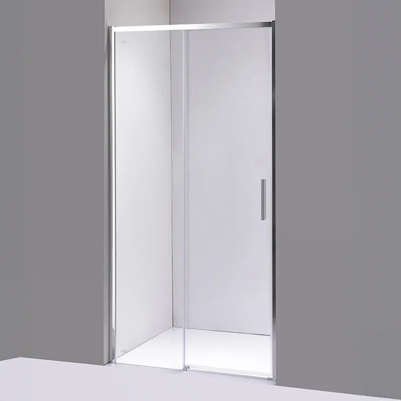 BPS-koupelny Posuvné sprchové dveře PD-NOCR HYD-5167 100 cm chrom/transparent pro instalaci do niky - bez vaničky