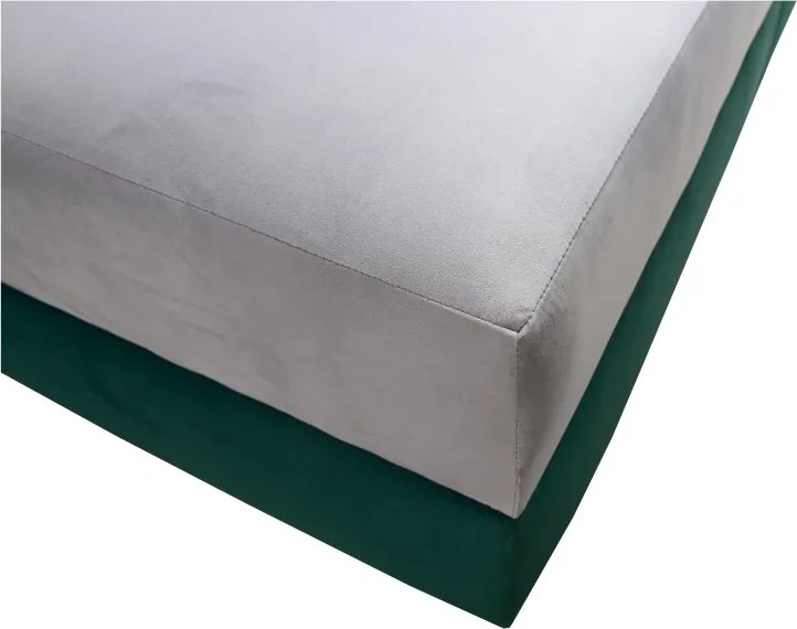 Čalouněná postel Kvadrat II, 200x180, zelená/šedá (an 4810/4817)